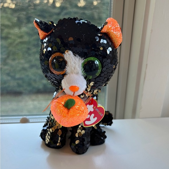 Ty | Toys | Nwt 6 Inch Beanie Boo Ty Flippables Jinx Sequin Cat With ...
